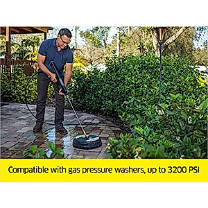 Karcher Universal 15" Pressure Washer Surface Cleaner Attachment, Power Washer Accessory - 1/4" Quick-Connect, 3200 PSI