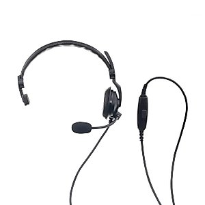 Kenwood KHS7A Light Weight Single Muff Headset with Boom Microphone