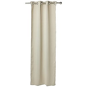 Sun Zero Easton Energy Saving Blackout Grommet Curtain Panel, 40" x 84", Pearl