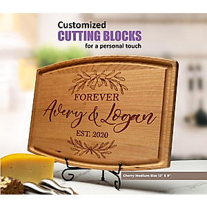 Tayfus Personalized Christmas Cutting Board Collection - Unique Christmas Themed Custom Engraved Chopping Blocks - Perfect Customized Gift Idea For Couples, Friends, Families And Parents