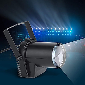 LED Stage Light, 12W LED Beam Spotlight Party Stage Disco Pub Festival Effect Pinspot Lights for Party Disco Clubs KTV Pub Show Wedding DJ Stage Light, US Plug 110V