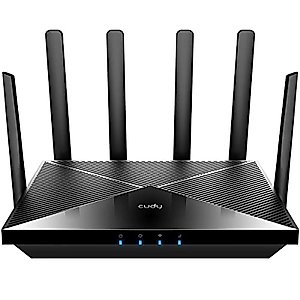 Cudy New 5G NR SA NSA AX3000 WiFi 6 CPE Router, AX3000 Dual SIM 5G Cellular Router, Qualcomm IPQ5018, SDX62, 4 x 4 MIMO, Detachable Antennas, Band Lock, VPN, Zerotier, Cloudflare, P5