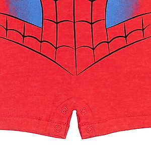 Marvel Avengers Spider-Man Toddler Boys Short Sleeve Romper Spiderman 5T