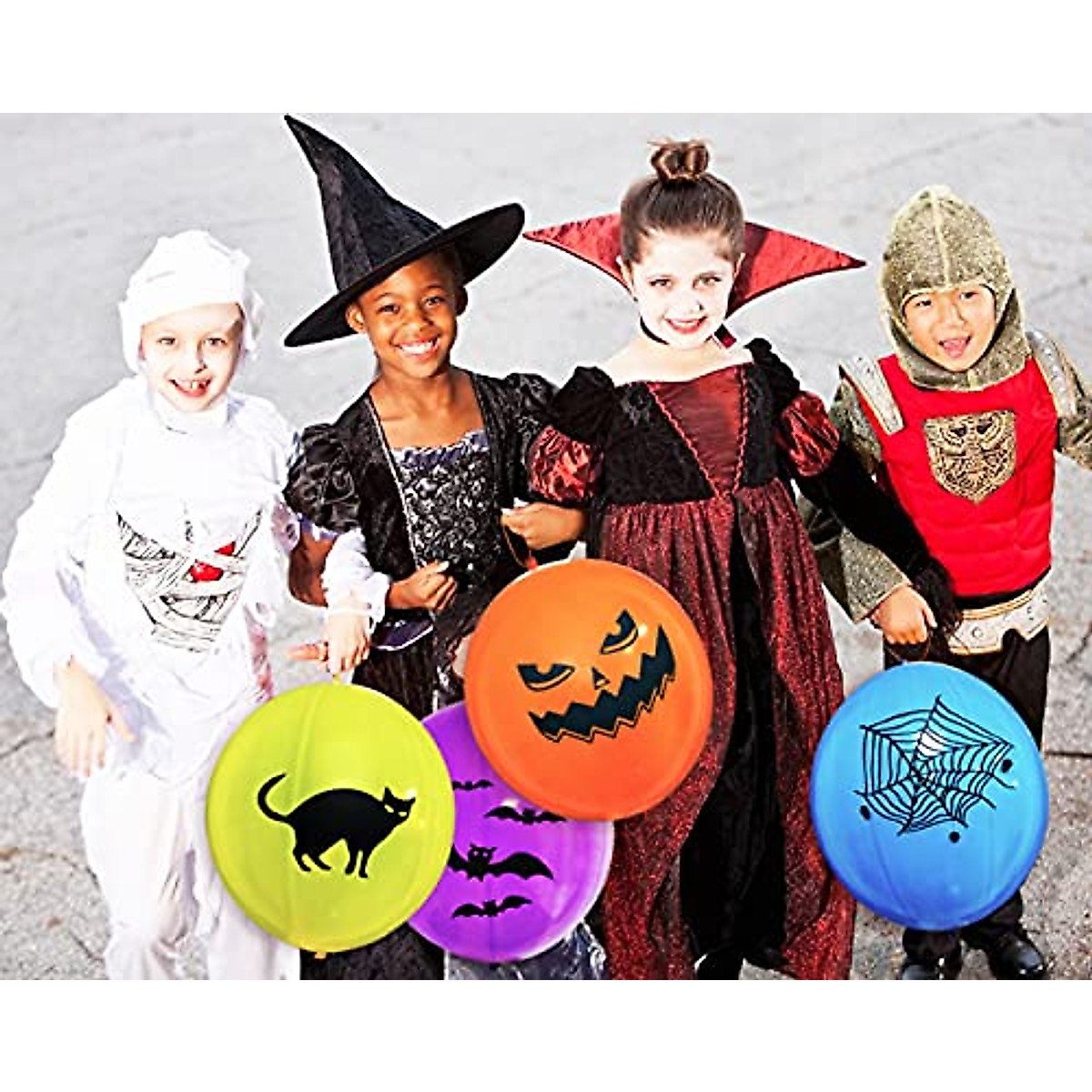 18pcs Halloween Punch Ball Balloons Party Favors for Kid Halloween Treats 18 inch Large Punching Balloons Goodie Bag Filler Party Game Supplies