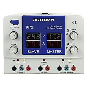 B&K Precision 1672 Quad Display Triple Output DC Power Supplies, 0-3A Current (variable outputs)