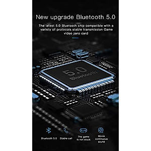 Amazing 7 LED Bluetooth Headphones with 8Hours Playtime, Wireless Headsets Over Ear, Hi-Fi Stereo, Multi-Colored Breathing Led, Built-in Mic, Snug Fit Earphones for Game Video DJ (Grey Blue)