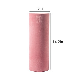 Justsoso Headband Holder Organizer, Soft Velvet Tower Hairband Stand Display, Vertical Hair Hoop Accessories Jewelry Storage for Women Girls (Peach Velvet)