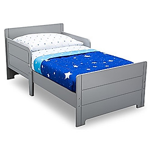 Delta Children MySize Wood Toddler Bed - Greenguard Gold Certified, Grey