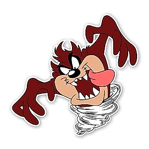 Taz Tornado 90s Kid Cartoon Vinyl Sticker