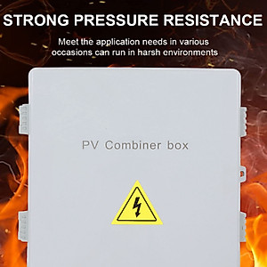 PV Combiner Box 8 String Solar Combiner Box with Arrester 10A 80A DC Circuit Breaker for Solar Panel