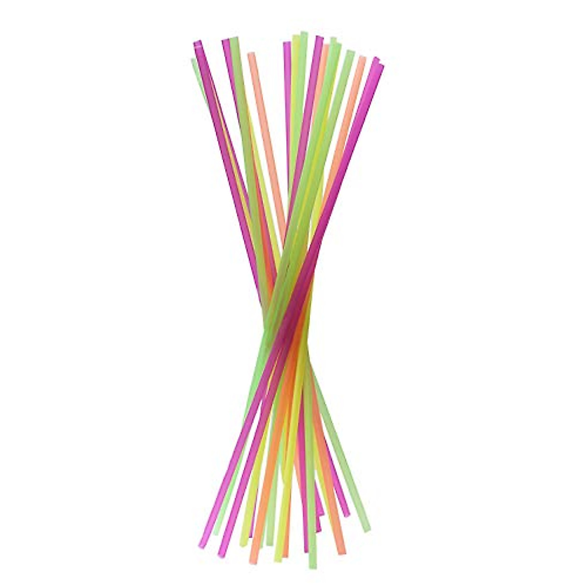 20" Extra Long Neon Straws - Pack of 300ct