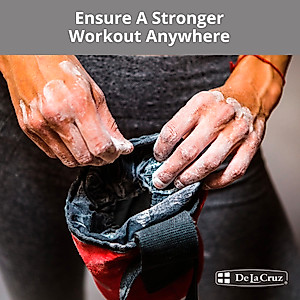 De La Cruz Magnesium Carbonate Gym Chalk - Weightlifting, Gymnastics and Rock Climbing Chalk - 1 Block