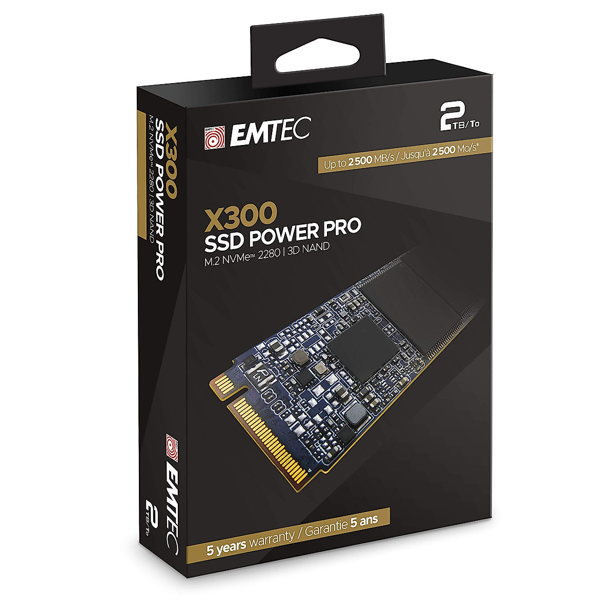 Emtec X300 Power Pro 2TB M.2 2280 PCIe Gen 3.0 x4 Internal Solid State Drive (SSD) - ECSSD2TX300