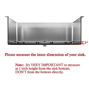 BEHOK 2 pack Sink Protector Grid 13" x 11-5/8", Rear Drain with Corner Radius 1-1/2", 304 Stainless Steel for Kitchen Sink BH-1311 Sink Grate