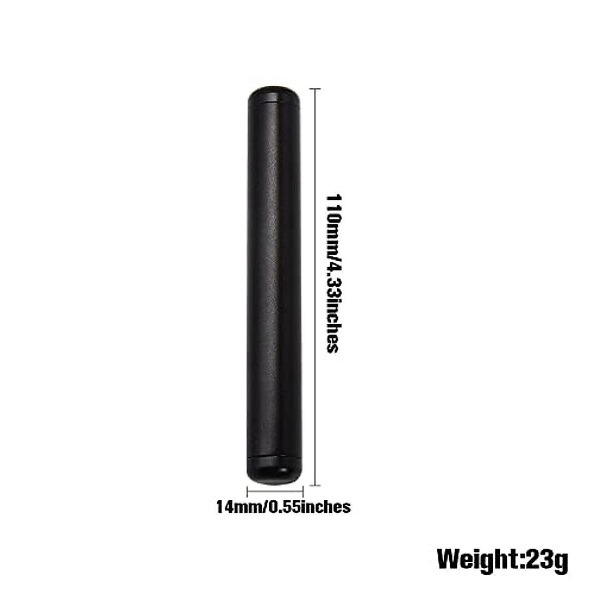 Metal Tube Container, Tube Airtight Waterproof Storage Tube Holder, Travel Storage Box Fit in Pocket Purse Lightweight Portable for Travel 2Pcs