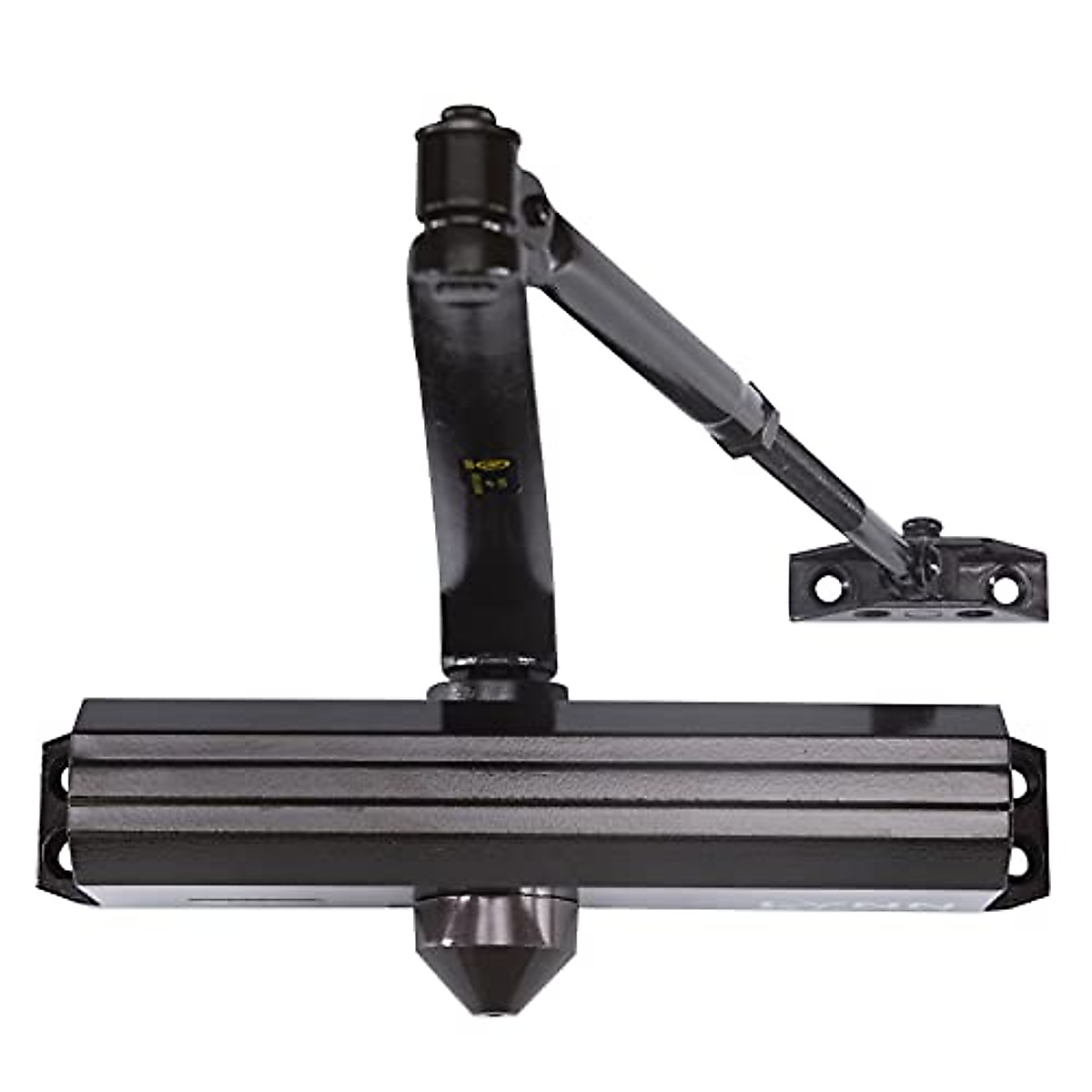 LYNN HARDWARE Medium/Heavy Duty Commercial Door Closer - DC7016 Surface Mounted, Grade 1- ADA & UL 3 Hour Fire Rated, Adjustable Size 1-6 for entrances & Aluminum storefronts- US10B Dark Bronze