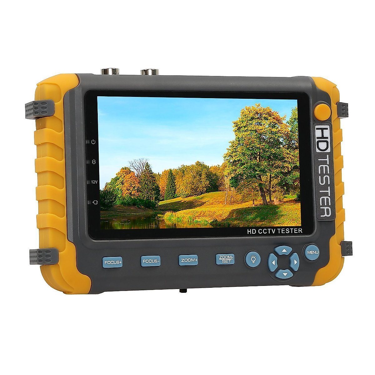 DiySecurityCameraWorld- 5 Inch CCTV Tester Monitor IV8W 8MP AHD 8MP TVI 8MP CVI CVBS Analog Security Camera Tester Video Monitor with PTZ Controller/UTP Cable Test/VGA HDMI Input
