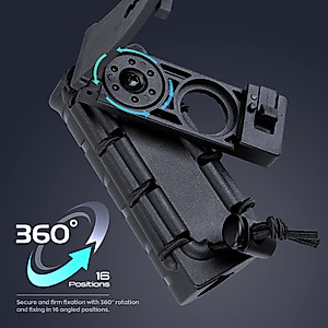 LIVANS OC Spray Holster for Duty Belt, Pepper Spray Holder Police Duty Tactical Pepper Spray Holster with Elastic Rope Tightened OC Holster for MK3 MK4 or 1.4"-1.5" Diameter Canister