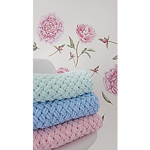 Troyarn Velvet Chenille Baby Blanket Yarn Amigurumi Yarn for Crocheting and Knitting Super Bulky 100 gr (132 yds) (10119 - Brown)