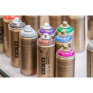 Montana Cans GOLD Spray Paint, 400ml, Shock Yellow (Model: MXG-S1010)