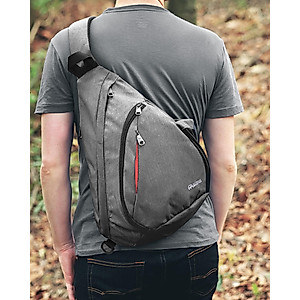 OutdoorMaster Sling Bag - Crossbody Shoulder Chest Urben/Outdoor/Travel Backpack for Women & Men (Gray)