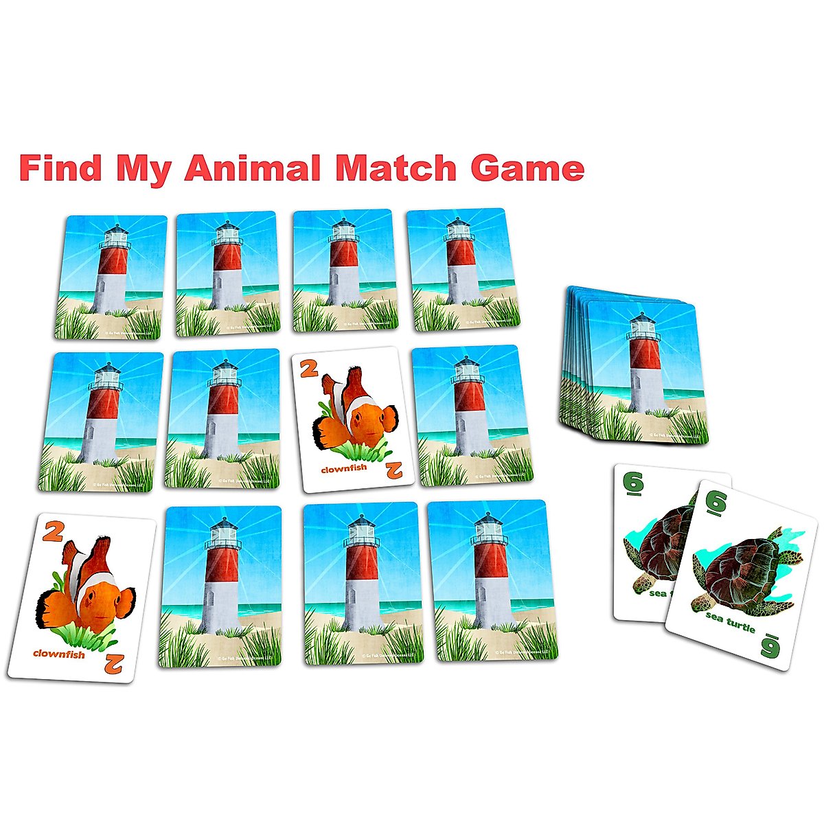 GO Fish Untamed Oceans, a Go Fish Card Game for Kids 4-8 and Up – Play Old Maid and Slap Jack with Same Deck – Easy to Learn – Fun for Families, Game Night and Classroom – Great Gift Idea