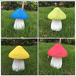 Solar Mushroom Light Solar Powered Garden Lights Outdoor Waterproof Decorative Led Solarâ€‚Light for Garden Lawn Yard,Red,210222QY01-1-8640-1653328241,12x14.5cm/4.7x5.7in