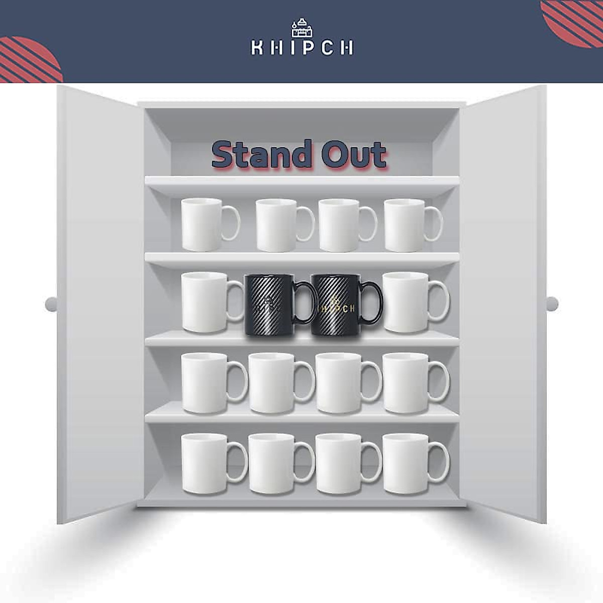 Coffee and Tea Mug Color Changing Ceramic Carbon Fiber 11 oz Manly Mug Heat Reactive Finish Carbon Fiber Design For Coffee Tea and Cold Drinks Unique Premium Color Changing Ceramic Coffee Mug