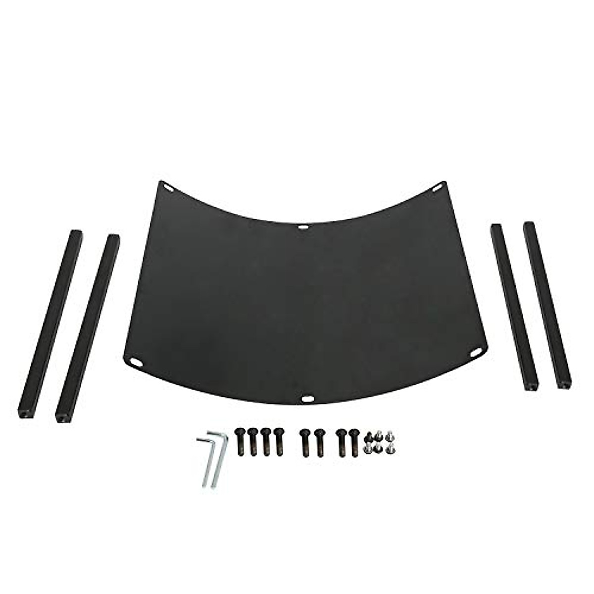 Finderomend Fireplace Log Holder Firewood Rack 17 Inch Heavy Duty Small Cast Iron Firewood Log Rack Bin for Patio Deck Fireplace Indoor/Outdoor with Scrolls for Log Wood Lumber Kindling Black