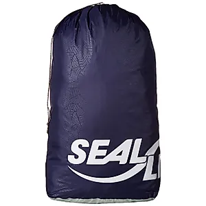SealLine Blocker Cinch Dry Sack Water-Resistant Stuff Sack, Navy, 5-Liter