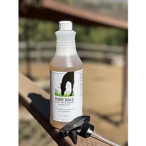 Pure Sole Soothe & Shine Shampoo - A Gentle Deep Cleaning Moisturizing Horse Shampoo - Hydrates Skin and Conditions Coat. - Perfect for Mane and Tail Too - 32 oz.