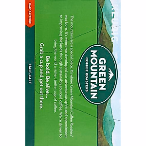 Green Mountain Coffee Roasters Half Caff Keurig Single-Serve K-Cup pods, Medium Roast Coffee, 12 Count
