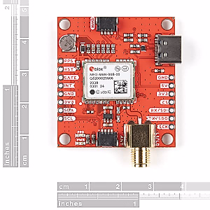 SparkFun GPS Breakout - NEO-M9N, SMA (Qwiic) - GPS Board w/Equally Impressive Configuration Options - Time-to-First-Fix: Cold: 24s Hot: 2s - Max Altitude: 80,000m - 4 Concurrent GNSS