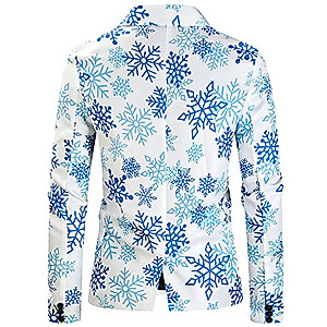 Stylish Christmas Suits for Men - Santa Claus Costumes, One Button Ugly Christmas Jacket & Blazer for Party, Prom, Wedding