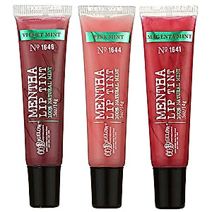 Bath & Body Works C.O. Bigelow Mentha Lip Tint (Pack of 3) (Violet/Pink/Magenta Mint)