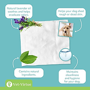 VET-VIRTUE Fragrance Free Ear Wipes for Dogs