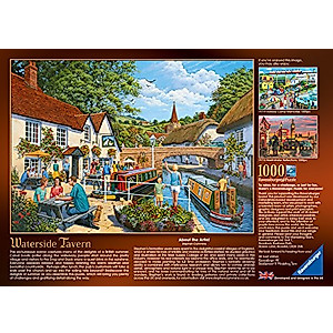 Ravensburger Waterside Tavern Jigsaw Puzzles 1000 Pieces for Adults and Kids Age 12 Years Up