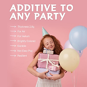 YALLOVE Latex Balloon Assorted Color, Set of 120, 12 Inch for Helium or Air Use, Thickened Balloons for Baby Shower Birthday Grad Party Arch Stand Decorations