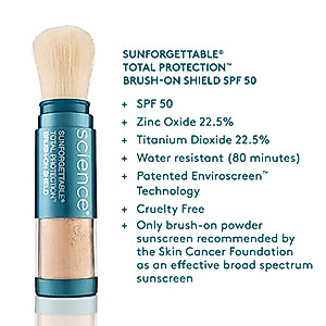 Colorescience Brush-On Sunscreen Mineral Powder for Sensitive Skin, Fair 1 Count (Pack of 1)