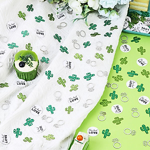 Kreatwow Fiesta Bachelorette Party Decorations 200pcs Taco Bout Love Confetti Mexican Fiesta Bridal Shower Party Supplies Cinco De Mayo Party Cactus Table Decors Scatter for Wedding Engagement