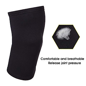 Sports Knee Pads, Outdoor Sports Nylon Knitted Knee Pads Breathable Knee Pads for Training Running Riding Basketball
