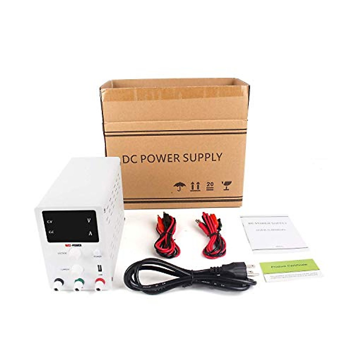 NICE-POWER DC Power Supply Adjustable Variable 3Digital LED Display Adjustable Regulated Switching Lab Bench Power Supply Digital (60V 5A)