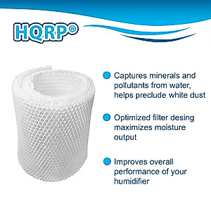 HQRP Humidifier Wick Filter Compatible with Kenmore 14906 EF1 EF-1, Emerson MoistAir MAF1 MAF-1 Console Style Evaporative Air Humidifiers, Replacement 42-14906 32-14906