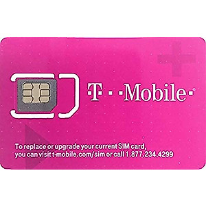 USA T-Mobile Blank SIM Card | for iOS Android 5G 4G LTE Smart Phones | Talk SMS Data | Triple Cut 3 in 1 Simcard - Standard Micro Nano | No Contract Cellphone Plan | USA Coverage