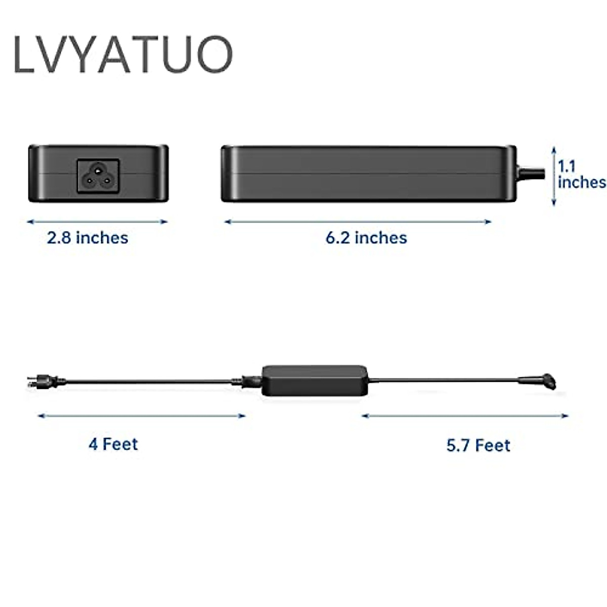 Laptop Charger Fit for Asus ADP-180MB F Charger Asus Rog G75VW G75VX GL502VT FX502VM FX702VM G751JM G750JW G750JM G750JS G752VL G-Series Gaming Laptop AC Adapter