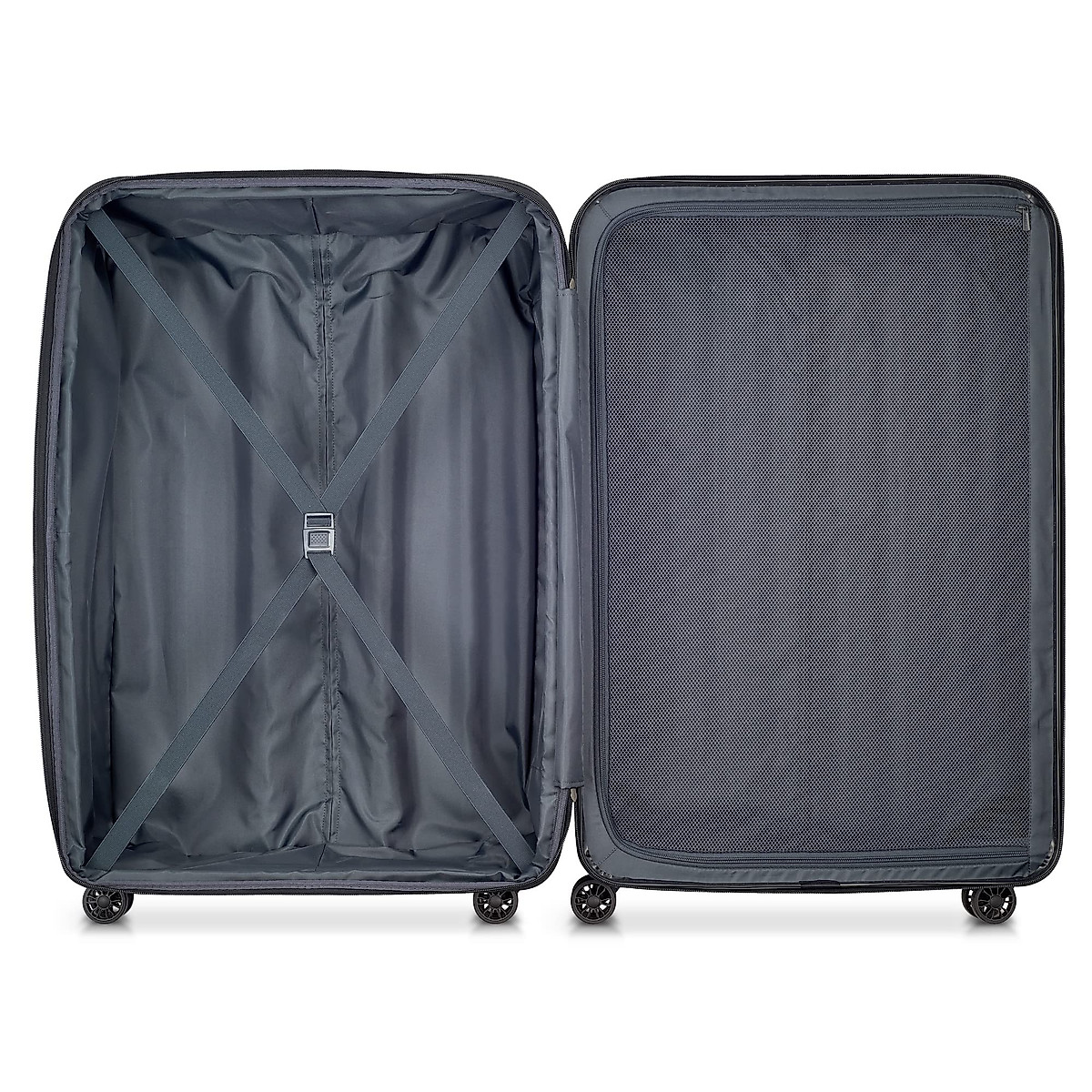 DELSEY Paris Helium Aero Hardside Expandable Luggage with Spinner Wheels, Blue Cobalt, Checked-Large 29 Inch