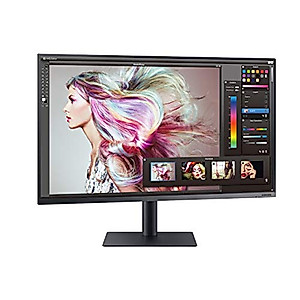 Samsung TU872 Series 32-Inch Viewfinity 4K UHD (3840x2160) Computer Monitor, Thunderbolt 3 Daisy Chain, HDMI, Display Port, Height Adjustable Stand, 3 Yr WRNTY (LF32TU872VNXGO)