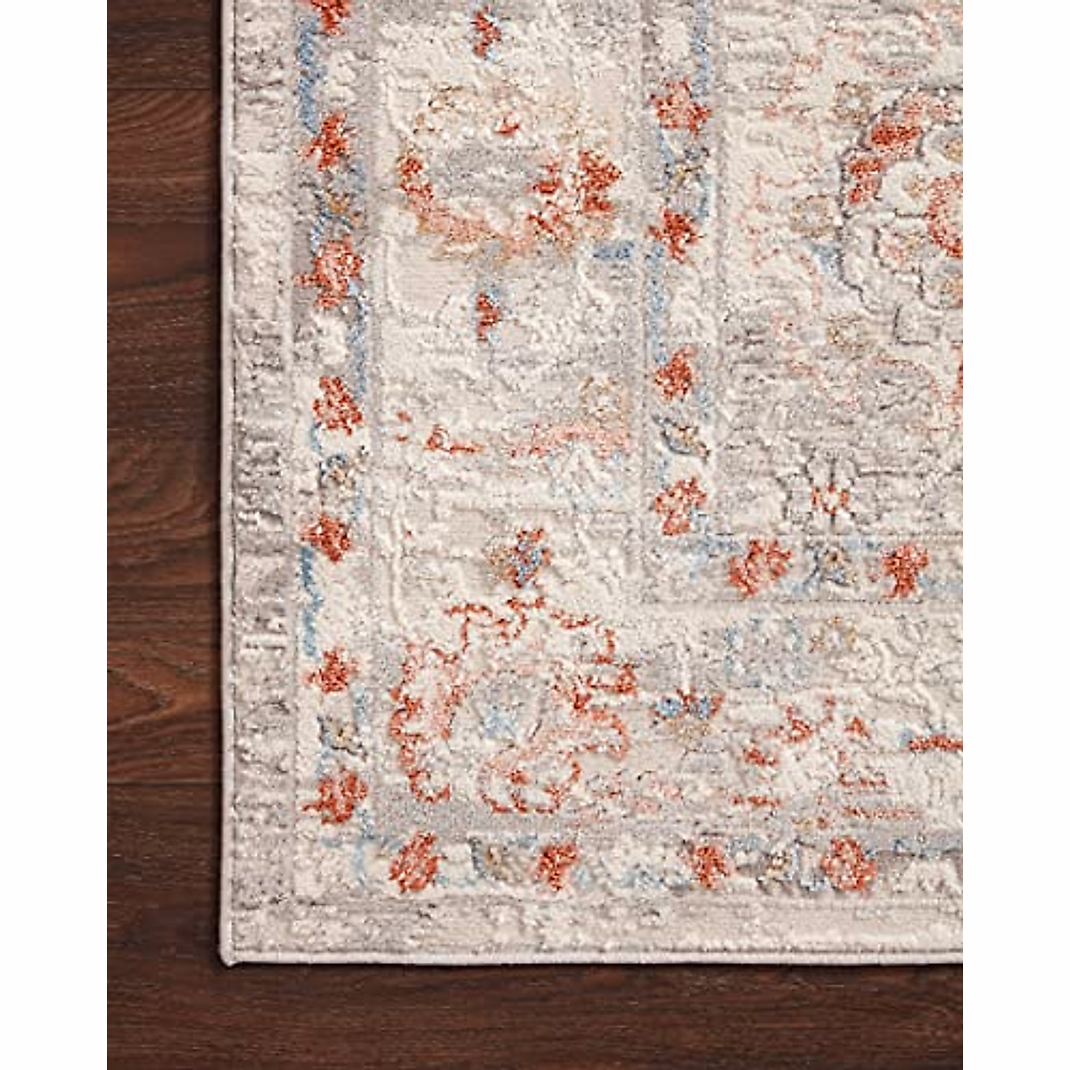 Loloi II Estelle Collection EST-01 Ivory/Rust, Transitional 9'-3" x 12'-10" Area Rug