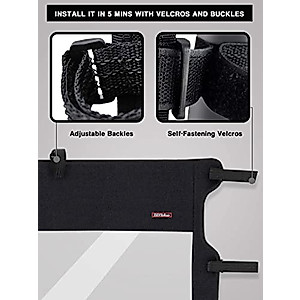 ZIDIYORUO Soft Rear Windshield for Yamaha Rhino & Massimo UTVs - PVC Windscreen with Excellent Visibility, Waterproof & Tough Against Punctures, Tears & Abrasion.