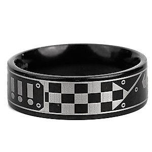 Starforged Warhammer 40K Orks & Fenrisian wolves Leagues of Votann Alloy Men's Ring Orks-9